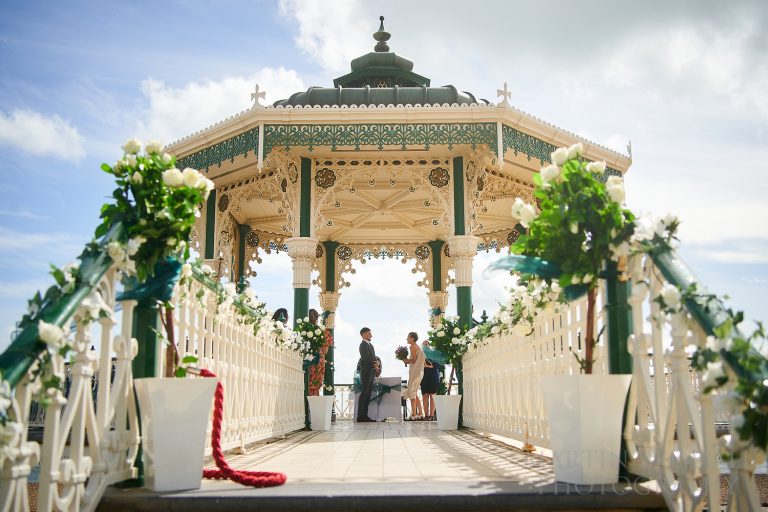 Brighton bandstand wedding photographed by Martin Beddall